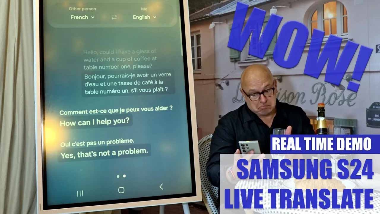 WOW! I tried Samsung's Live Translate on S24 Ultra - Image Matrix Tech